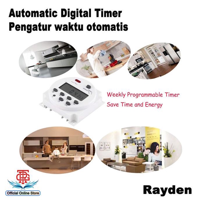 Jual SAKLAR WAKTU OTOMATIS DIGITAL TIMER PROGRAMMABLE RAYDEN | Shopee ...