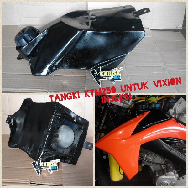 Jual DSA tangki trail vixion injeksi ktm yz crf dll bahan besi ...