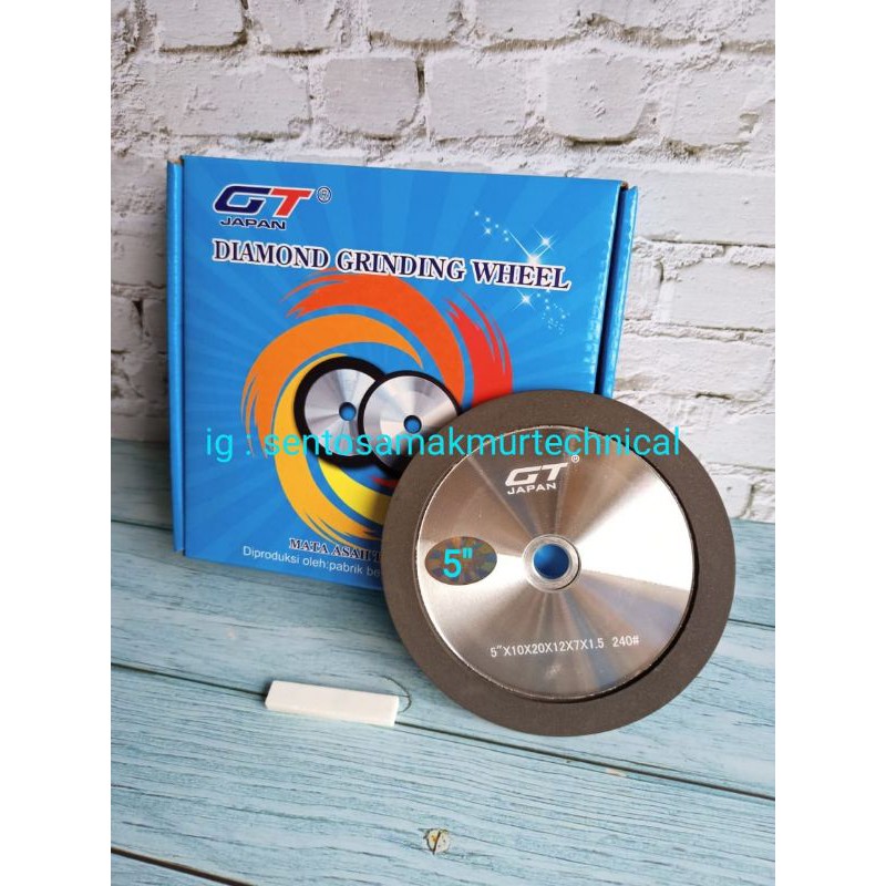 Jual GT 5" Diamond Asah Intan 2 Sisi Diamond Grinding Wheel TCT 5 inch ...