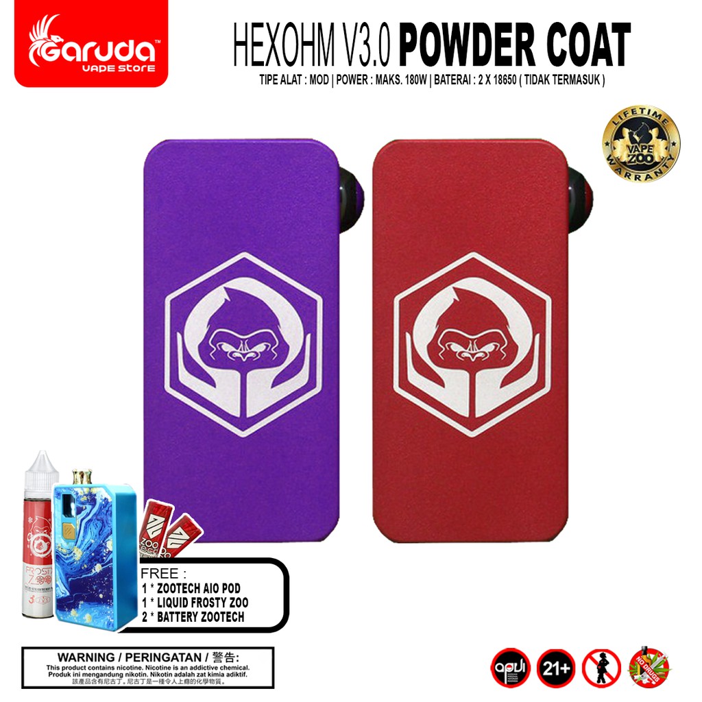 Jual Mod Hexohm V3.0 Powder Coat 100% Authentic | Shopee Indonesia