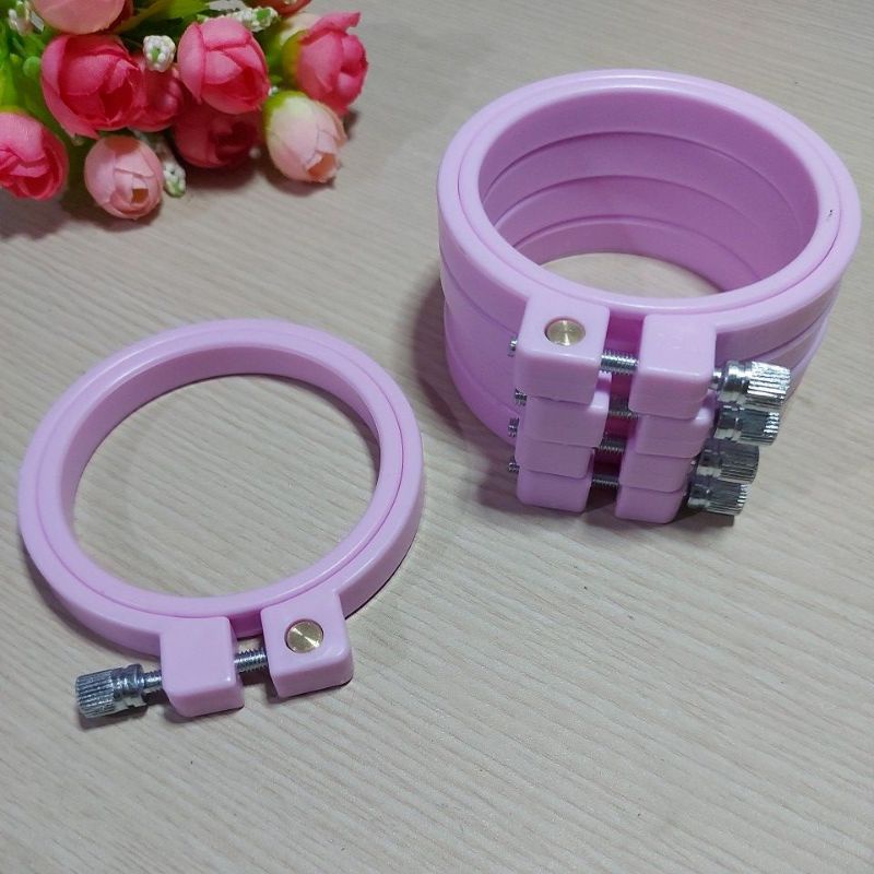 Jual Pemidangan mini/pemidang/hoop/ram bahan plastik bentuk bulat ...