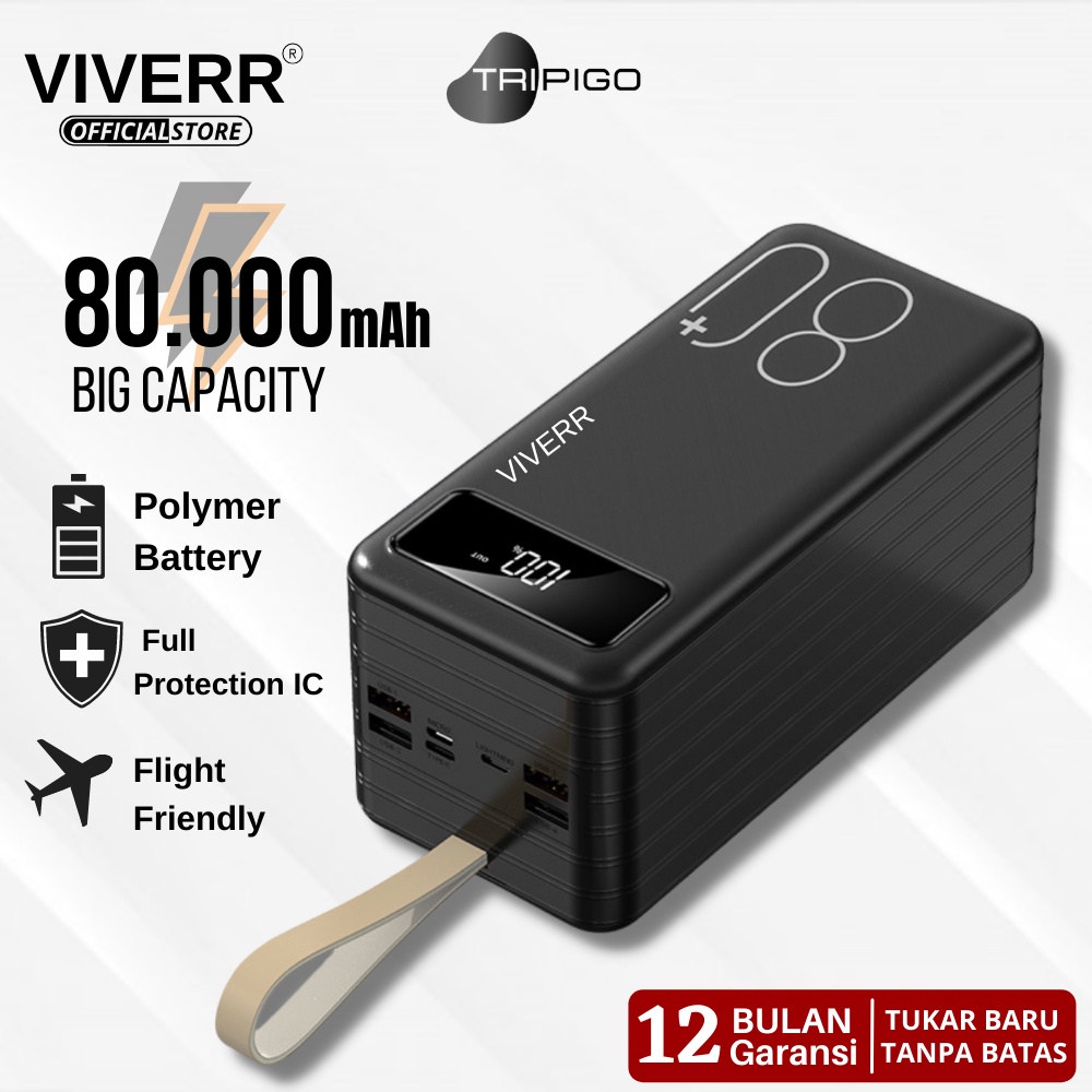 Jual Powerbank Original 80000 60000 50000 30000 mAh Kapasitas Besar ...