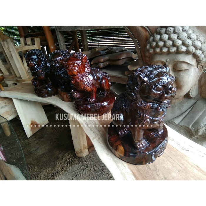 Jual Patung Kilin Naga Fengshui Natural Kayu Sonokeling Utuh (Tinggi ...