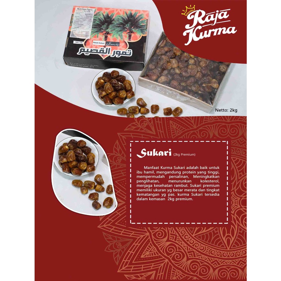 Jual Kurma Rutab Sukari Premium 2kg | Shopee Indonesia