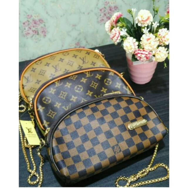 Jual Tas LV kerang rantai emas | Shopee Indonesia