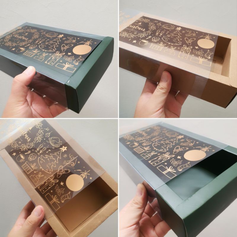 Jual Dus mika natal uk. 22x11x6 cm " M " ( 1 pack isi 5 pcs dus & kartu ...