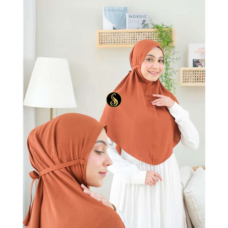 Jual Sabilla - Bergo Maryam Non Pet Crinkle Air Flow Premium Hijab Instan | Shopee Indonesia