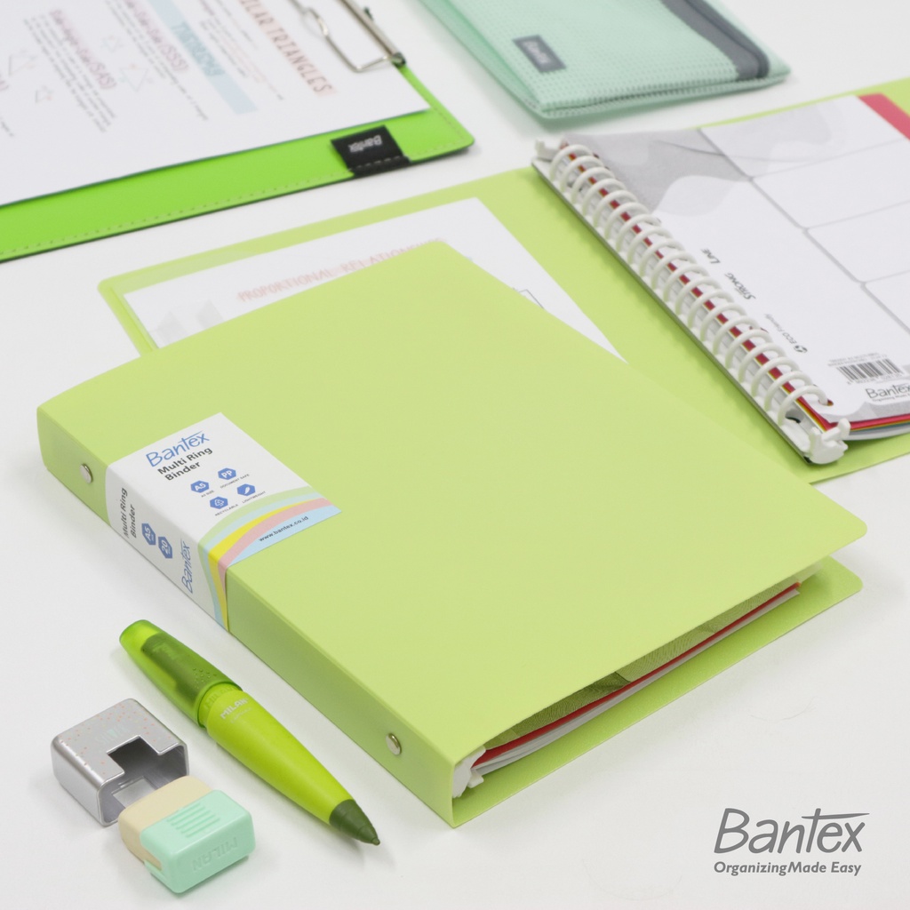 Jual Bantex A5 Trendy Multi Ring Binder 20 Hole Pistachio 3124 72 ...