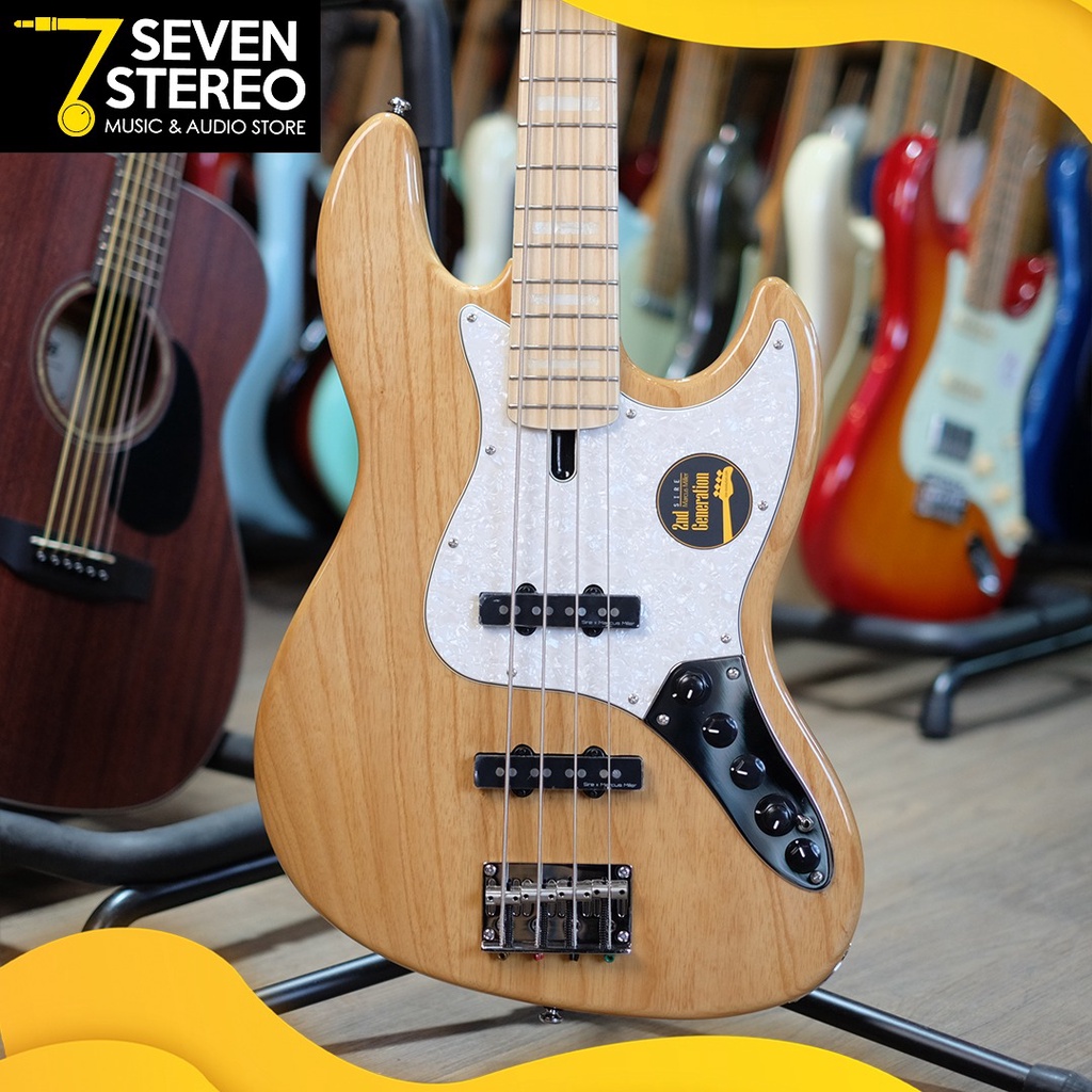 Jual Sire Bass V7 Swamp Ash 4 String Bass Natural 2nd Gen | Shopee ...