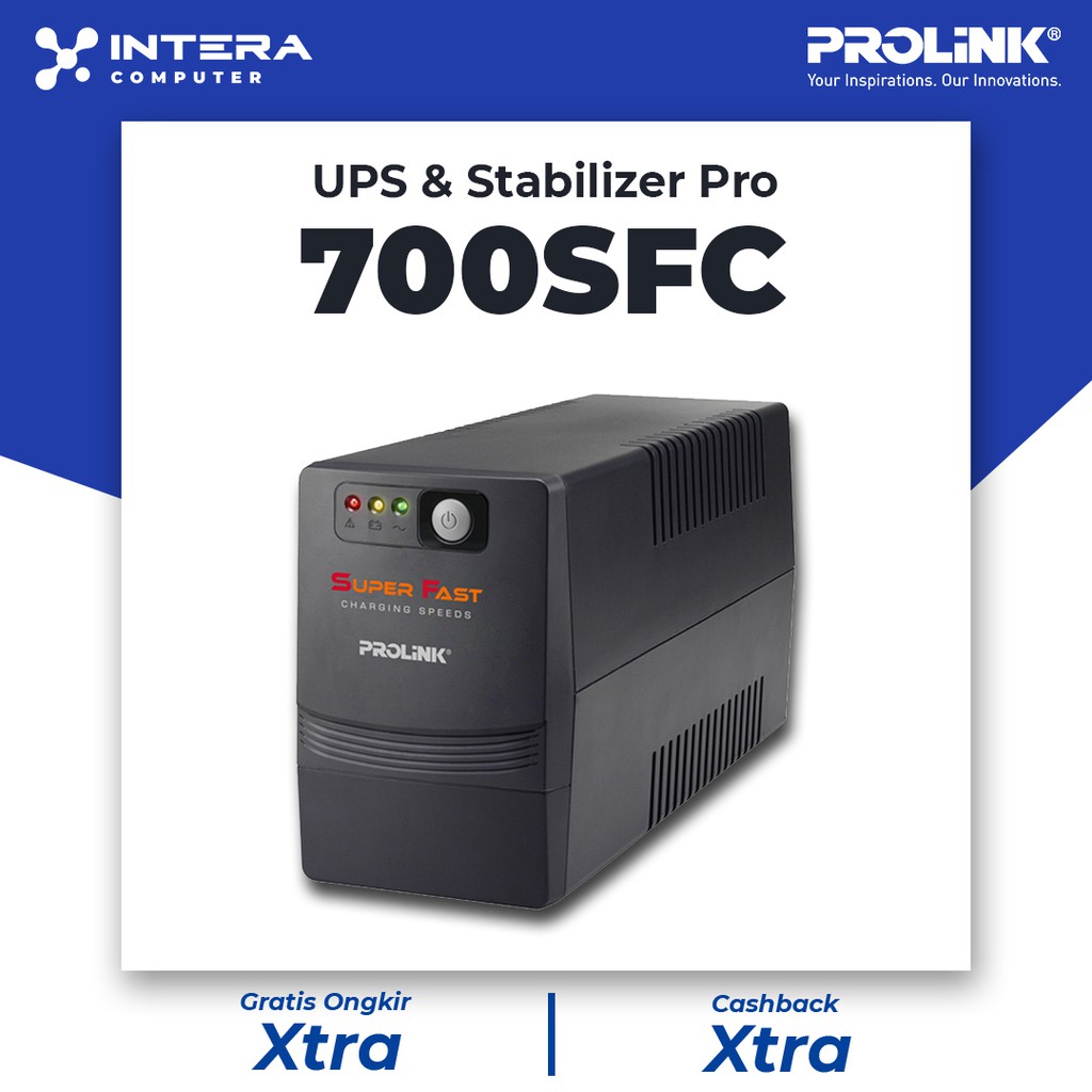 Jual UPS Prolink Pro 700SFC - UPS Stabilizer Computer PC | Shopee Indonesia