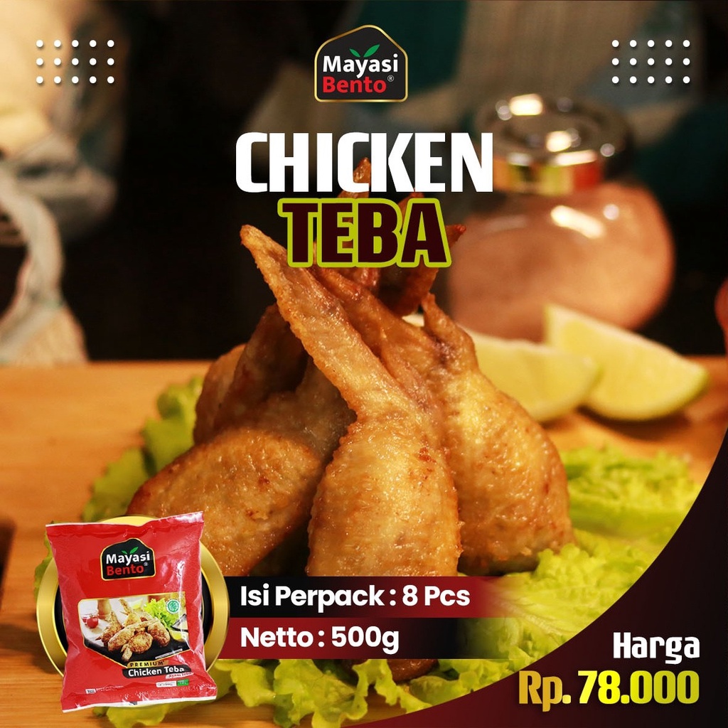 Jual Chicken Teba/Chicken Wing - Frozen Food Mayasi Bento 500gr 8pcs ...