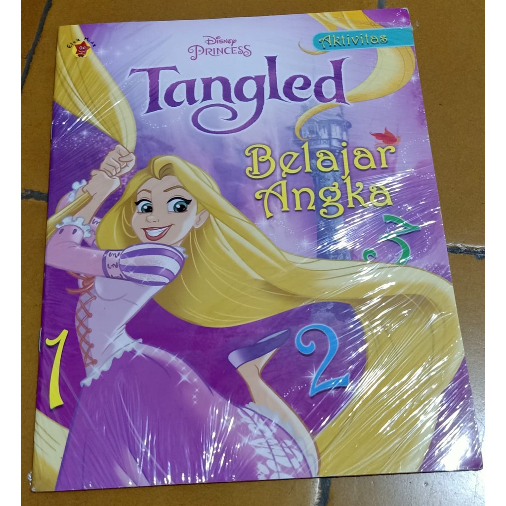 Jual Buku Aktivitas Anak Disney Princess Tangled Belajar Angka | Shopee ...