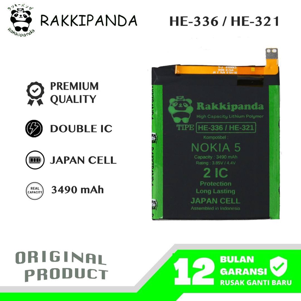 Jual RakkiPanda - HE336 / HE321 Nokia 5 Batre Batrai Baterai | Shopee ...