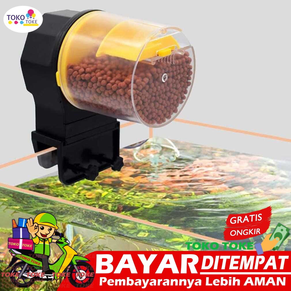 Jual Dispenser Makanan Ikan Aquarium Otomatis Tempat Makan Ikan ...