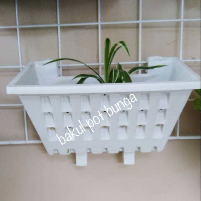 Jual Pot Argo 01 PUTIH Pot Dinding Pot Tempel Min. Beli 3 pcs | Shopee ...