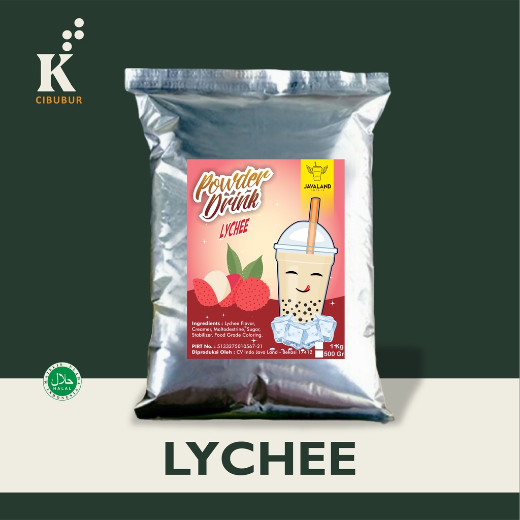 Jual Bubuk Minuman Rasa Leci/Lychee Powder Drink Original Javaland 1kg ...