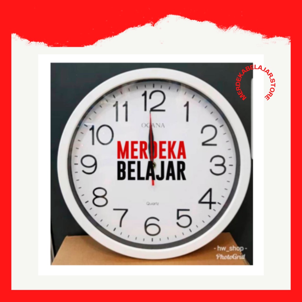 Jual JAM DINDING MERDEKA BELAJAR | Shopee Indonesia