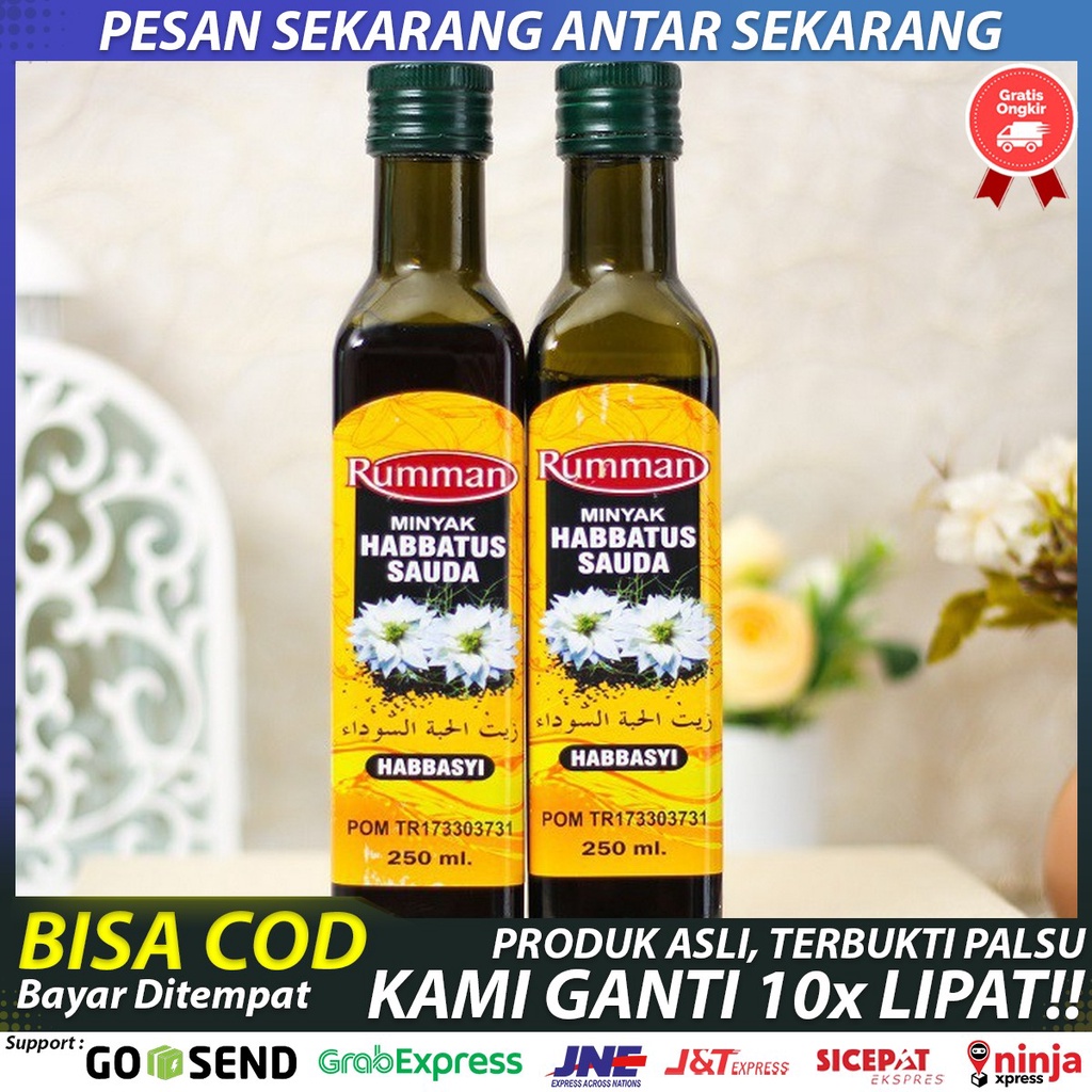 Jual Minyak Habbatus Sauda 250ml Rumman - Herbal Obat Atasi Asma dan ...