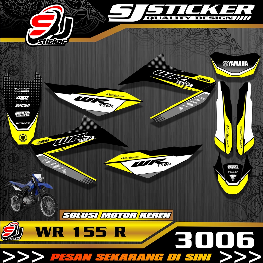 Jual 3006 Sticker Striping Semi Full WR155R Sticker Yamaha WR155 R ...