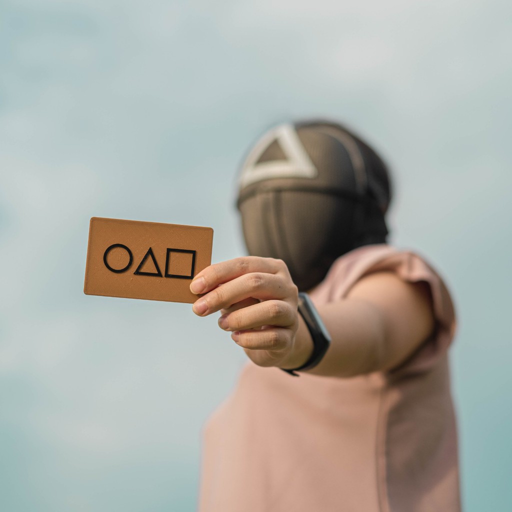 Jual Squid Game invitation card full color 3D printed | Shopee Indonesia