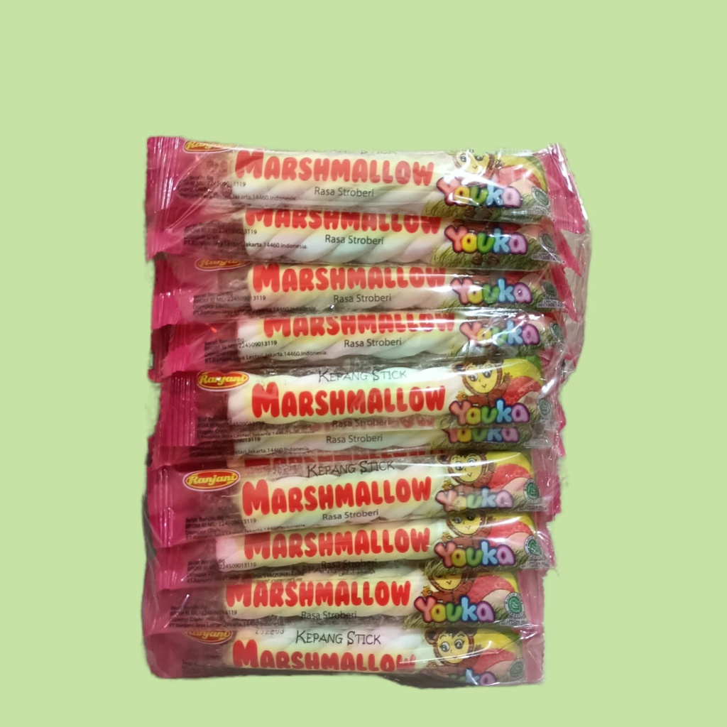 Jual Marsmallow Stick Kepang Rasa Strawberry & Blueberry [20 pcs/pack ...