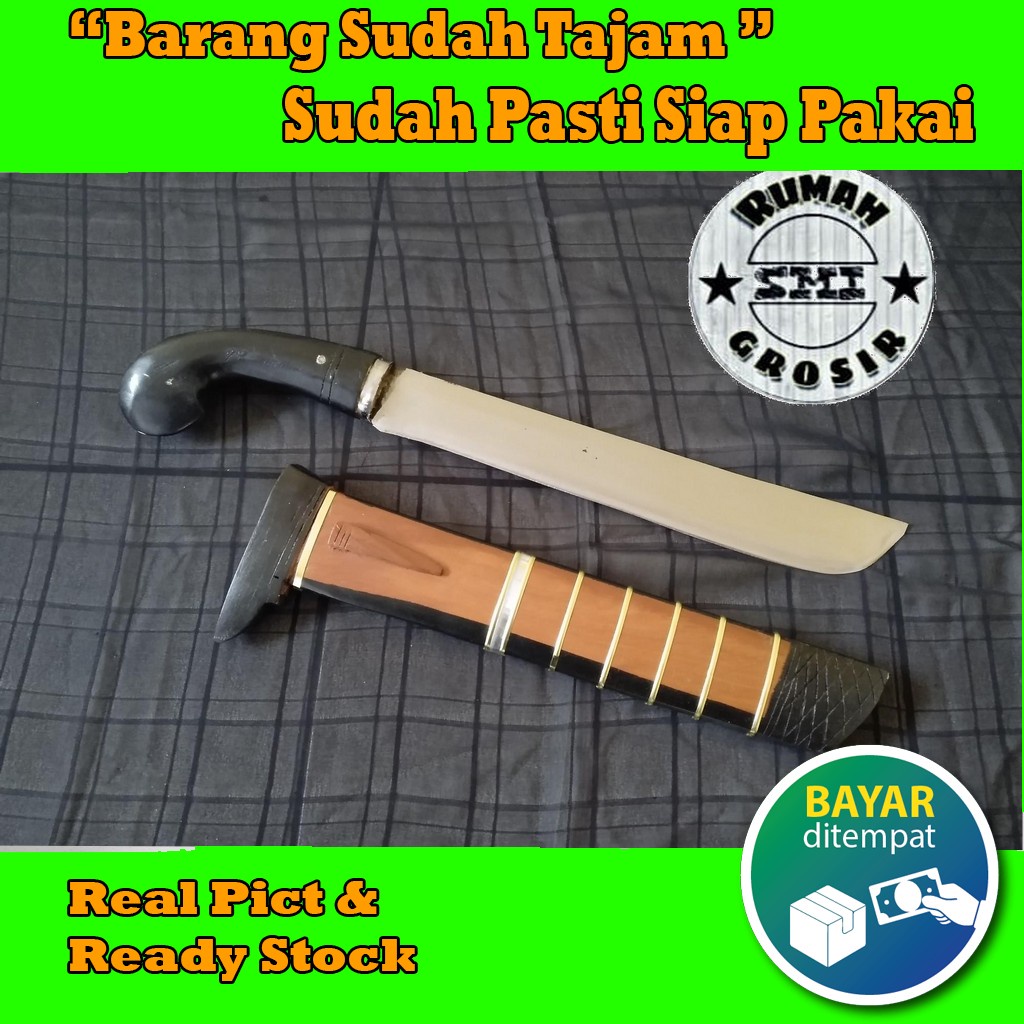Jual Golok Polet Hitam GOLOK Kerja kebun Serbaguna Kayu Rasamala bahan ...