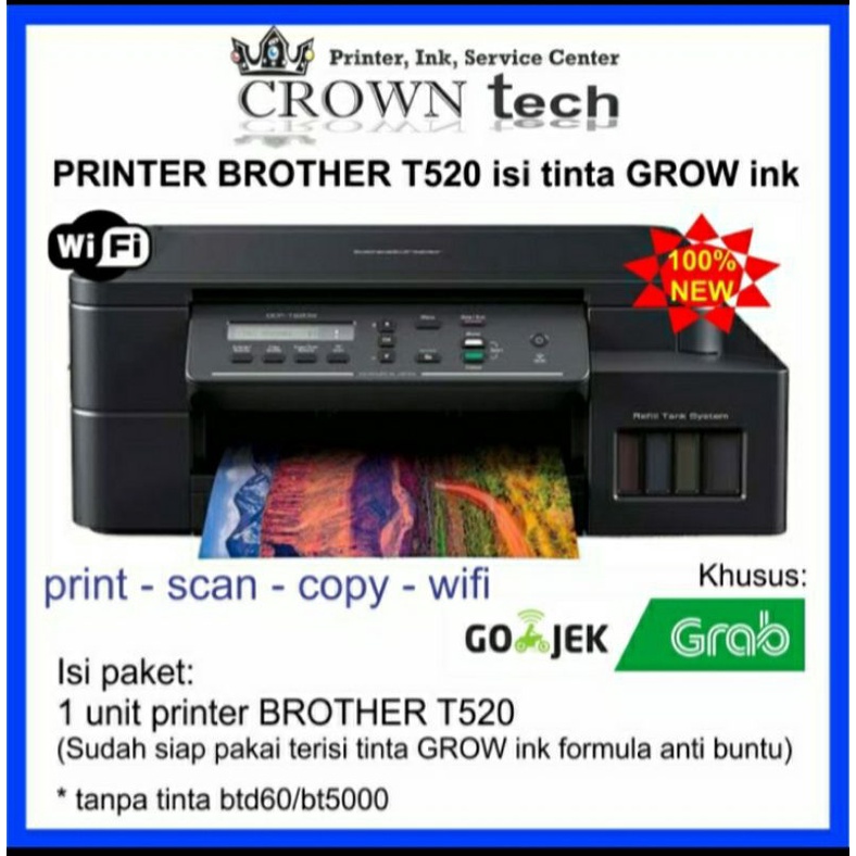 Jual Printer Brother T520W WIFI all in one. DCP-T520W DCP T520 W ...