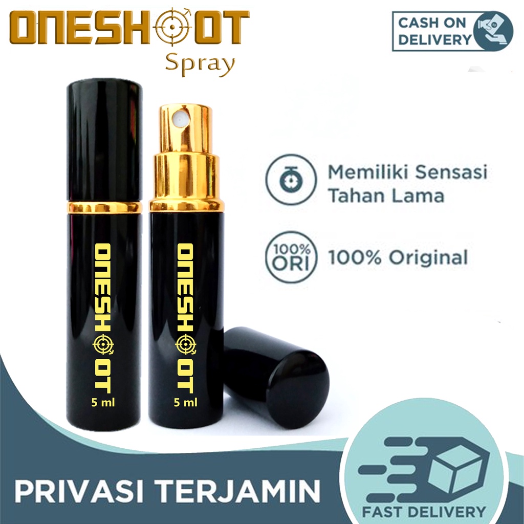 Jual Obat Kuat Sex Pria Tahan Lama Berjam jam ONESHOOT Spray 5ml | Shopee Indonesia