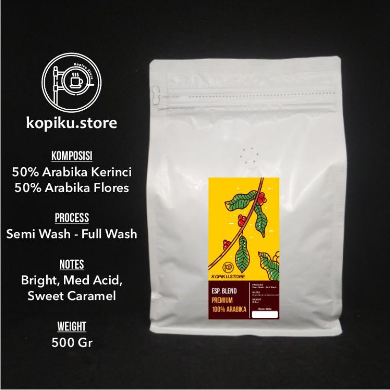Jual Biji Kopi Espresso Blend 100% Arabika 500 gr | Kerinci - Flores ...