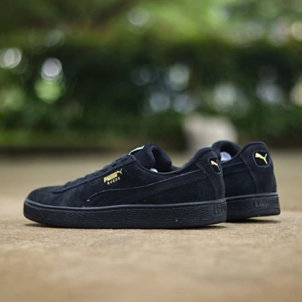 Jual Puma Suede Black Black | Shopee Indonesia