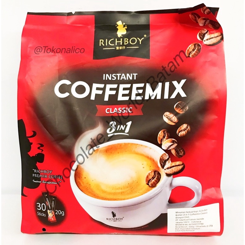 Jual Rich Boy Coffeemix 600gr(30sachet@20gr) | Shopee Indonesia