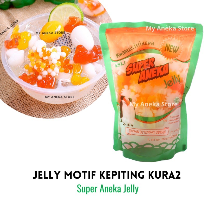 Jual Jelly motif Kepiting kura “Super Aneka Jelly” | Shopee Indonesia