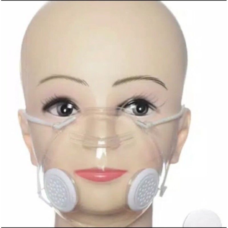 Jual Masker Transparan Masker Bening N95 PM 2.5 with Valve Respirator ...