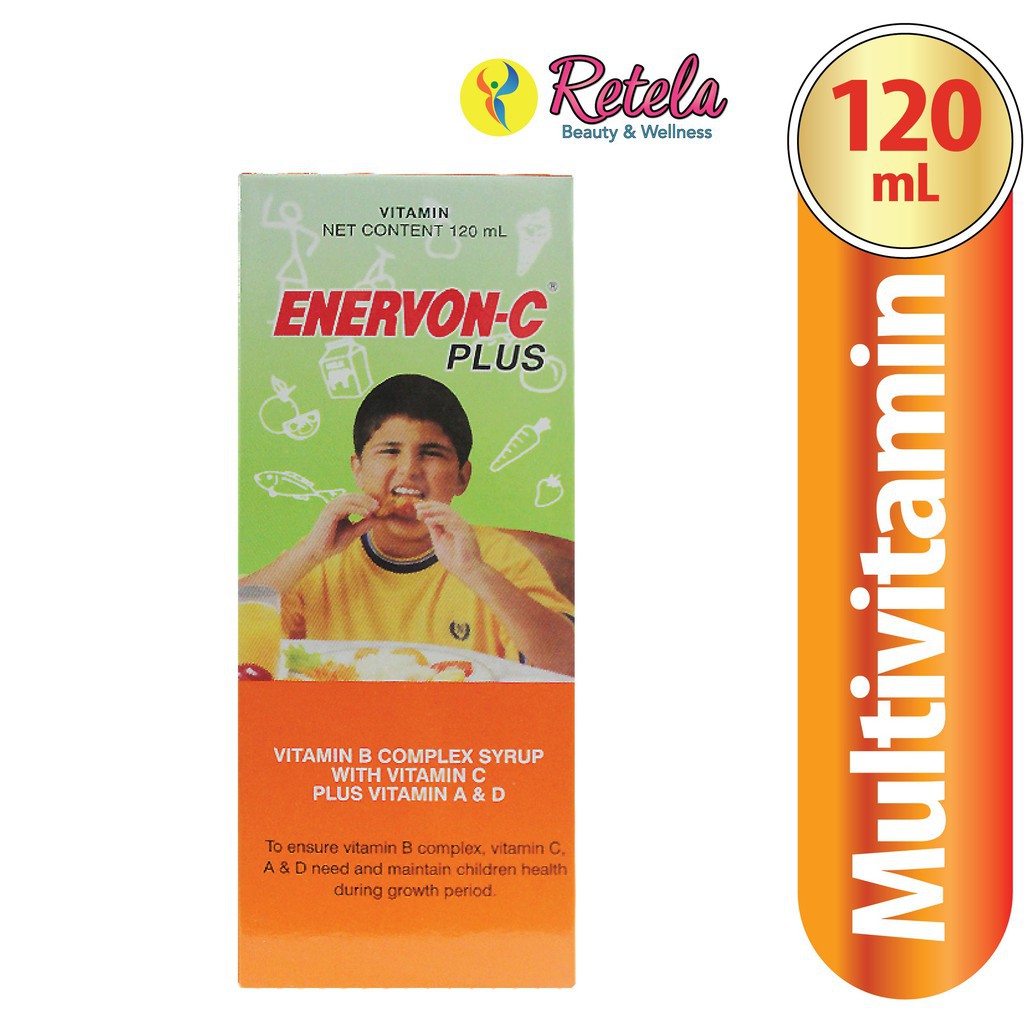 Jual NTL Enervon C Plus Syrup 120 Ml Multivitamin / Vitamin C | Shopee ...