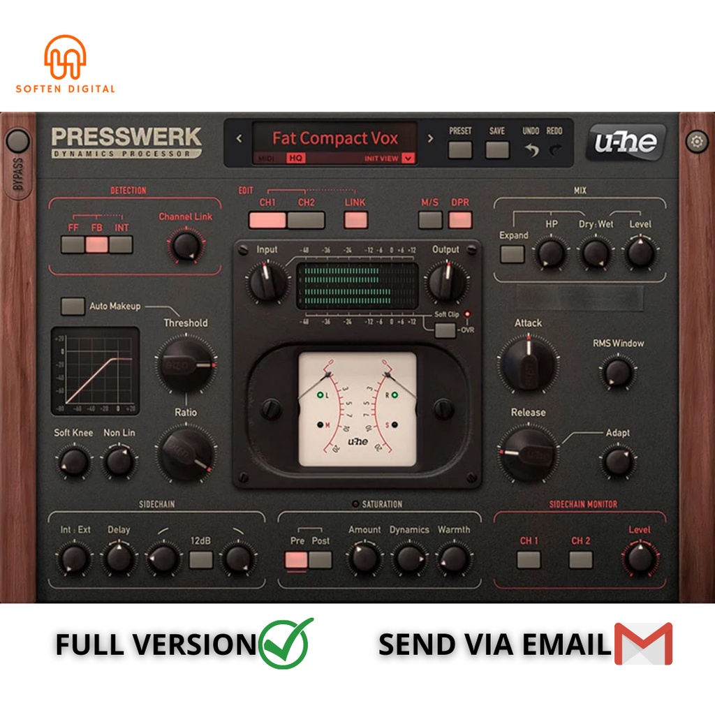 Jual u-he Presswerk v1 VST Plugin powerful dynamics processor with a ...
