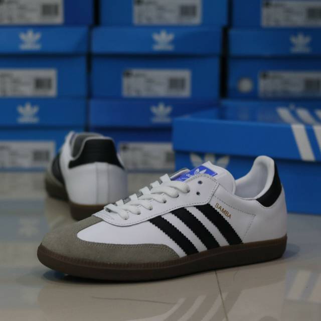 Jual SEPATU ADIDAS SAMBA OG WHITE BLACK ORIGINAL INDONESIA | Shopee ...