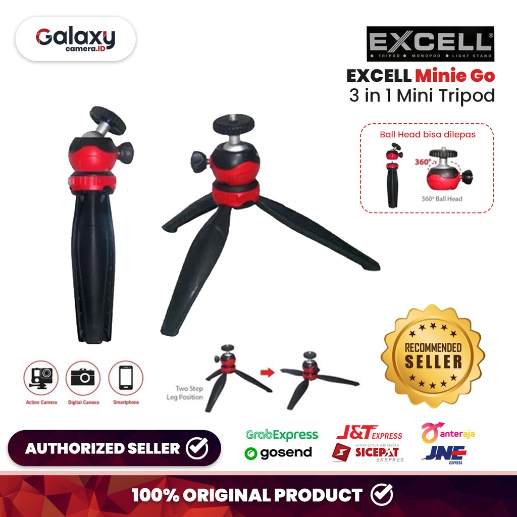 Jual Excell Minie Go Tripod | Shopee Indonesia