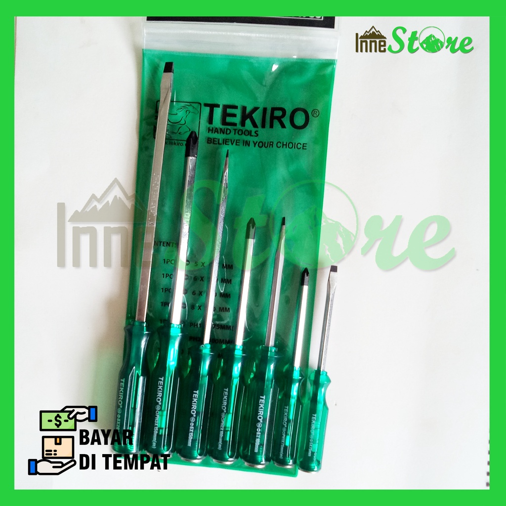 Jual Obeng Ketok Tekiro Set 7 pcs Obeng Getok Tekiro Original | Shopee ...