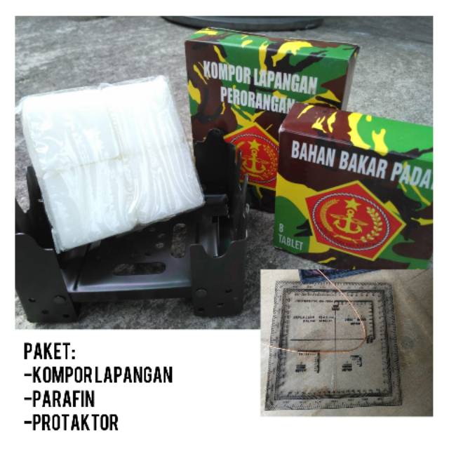 Jual Paket Kompor Lapangan+Parafin+ Protaktor | Shopee Indonesia