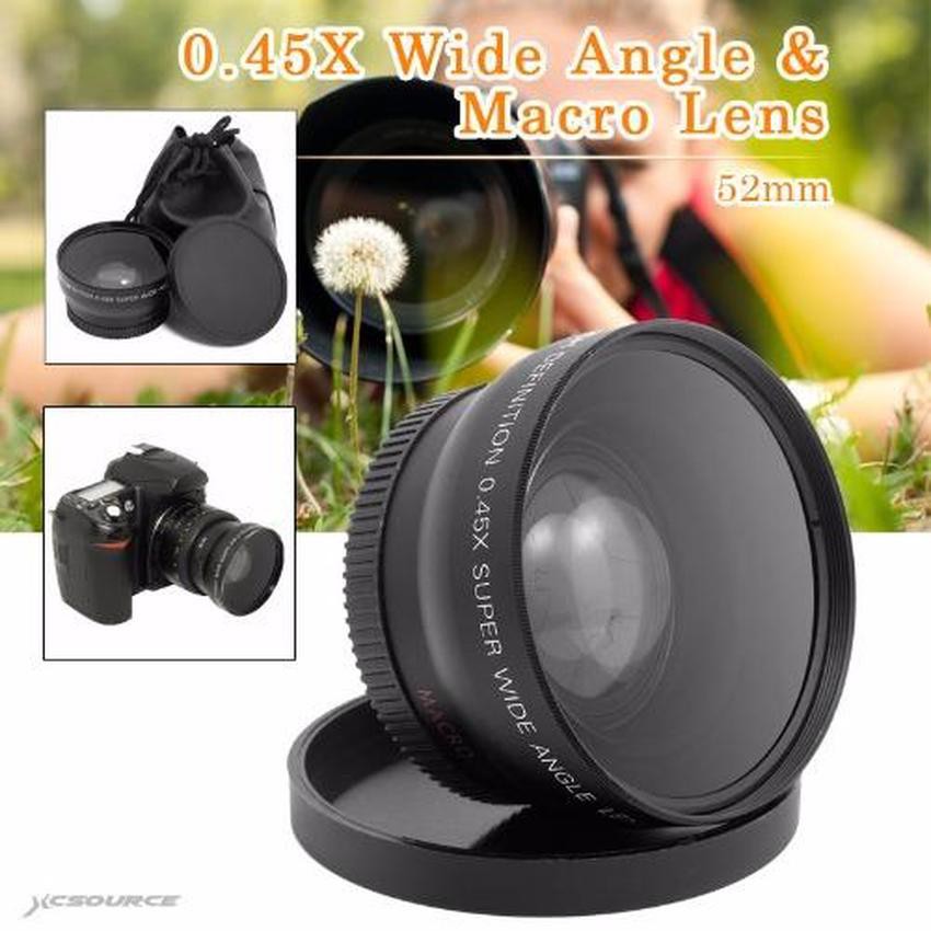 Jual Lensa Wide 45x Angle Lens 52mm For Nikon D5100 D3200 D3100 D3000 ...