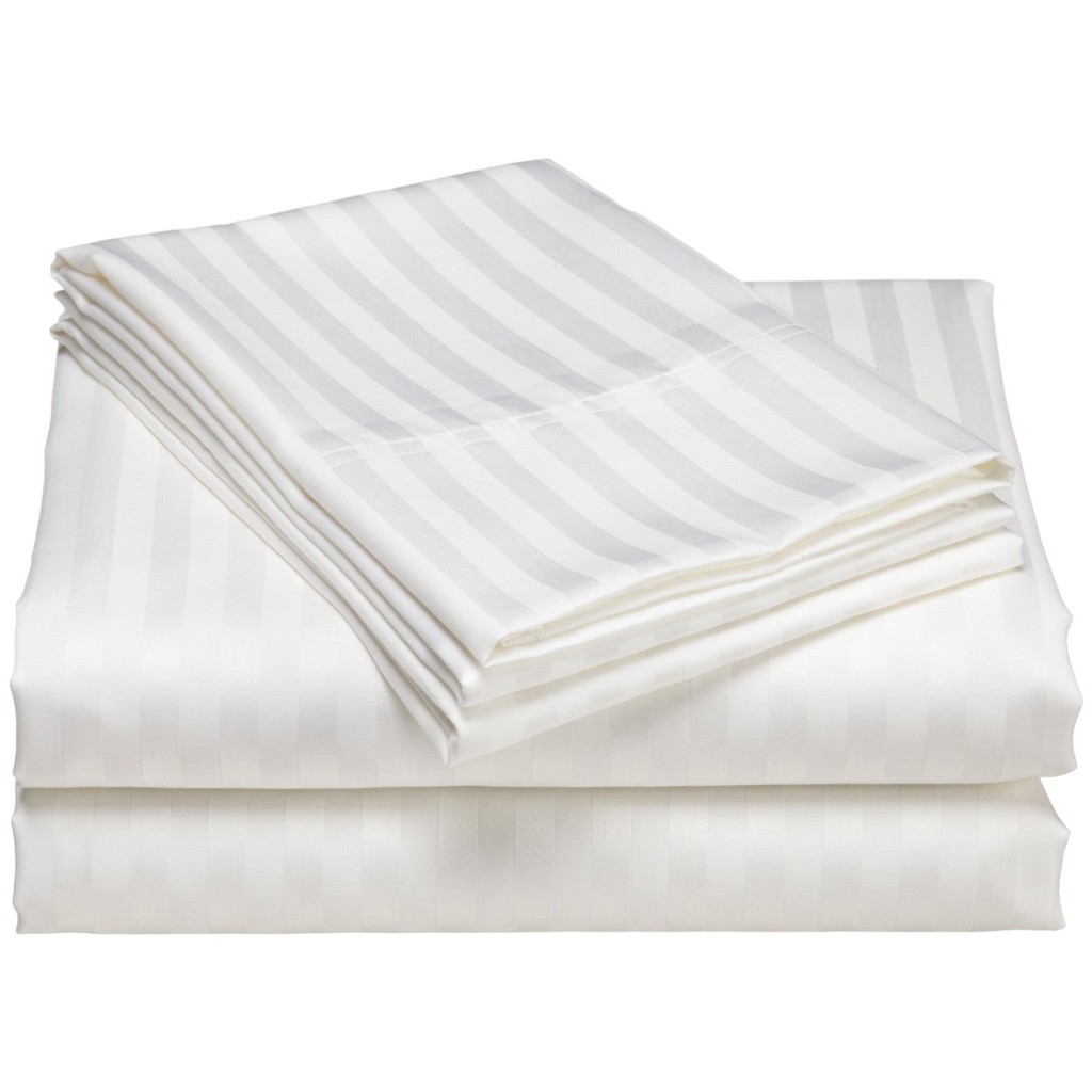 Jual Bahan kain sprei hotel dobby stripe 3 cm | Shopee Indonesia