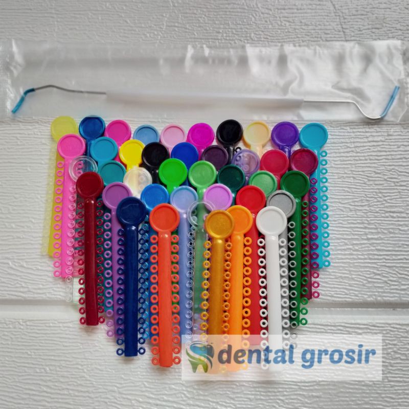 Jual POWER O 1 pack isi 40 karet behel warna campur GRATIS sonde ...