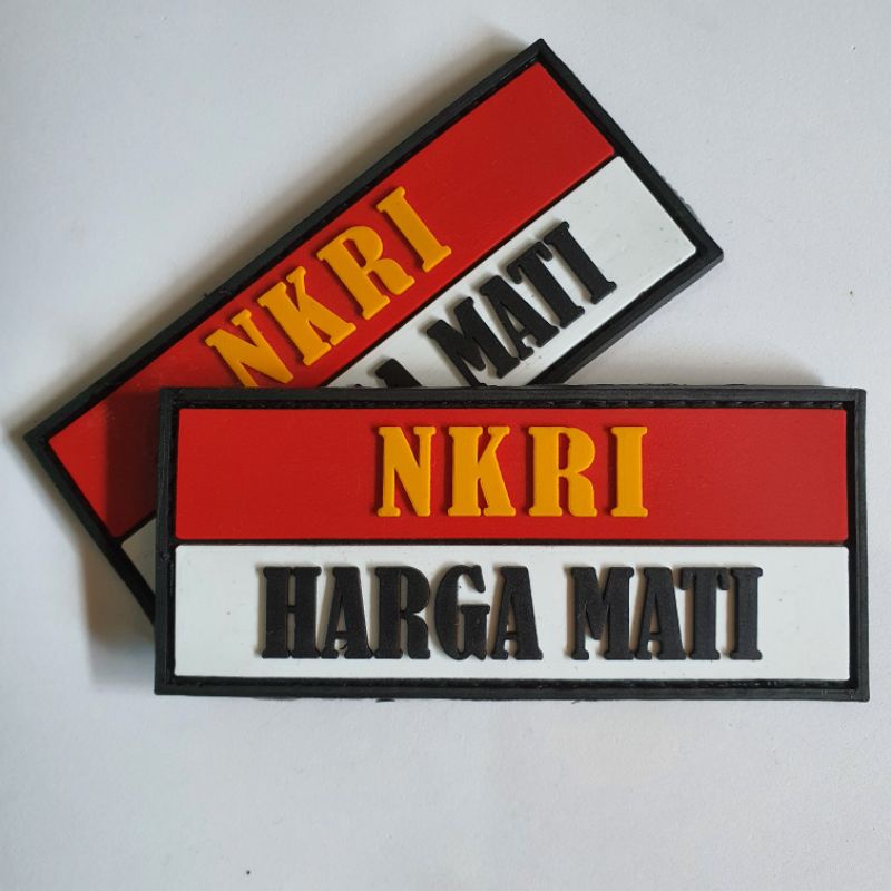 Jual patch rubber logo nkri harga mati dasar merah putih - tempelan ...