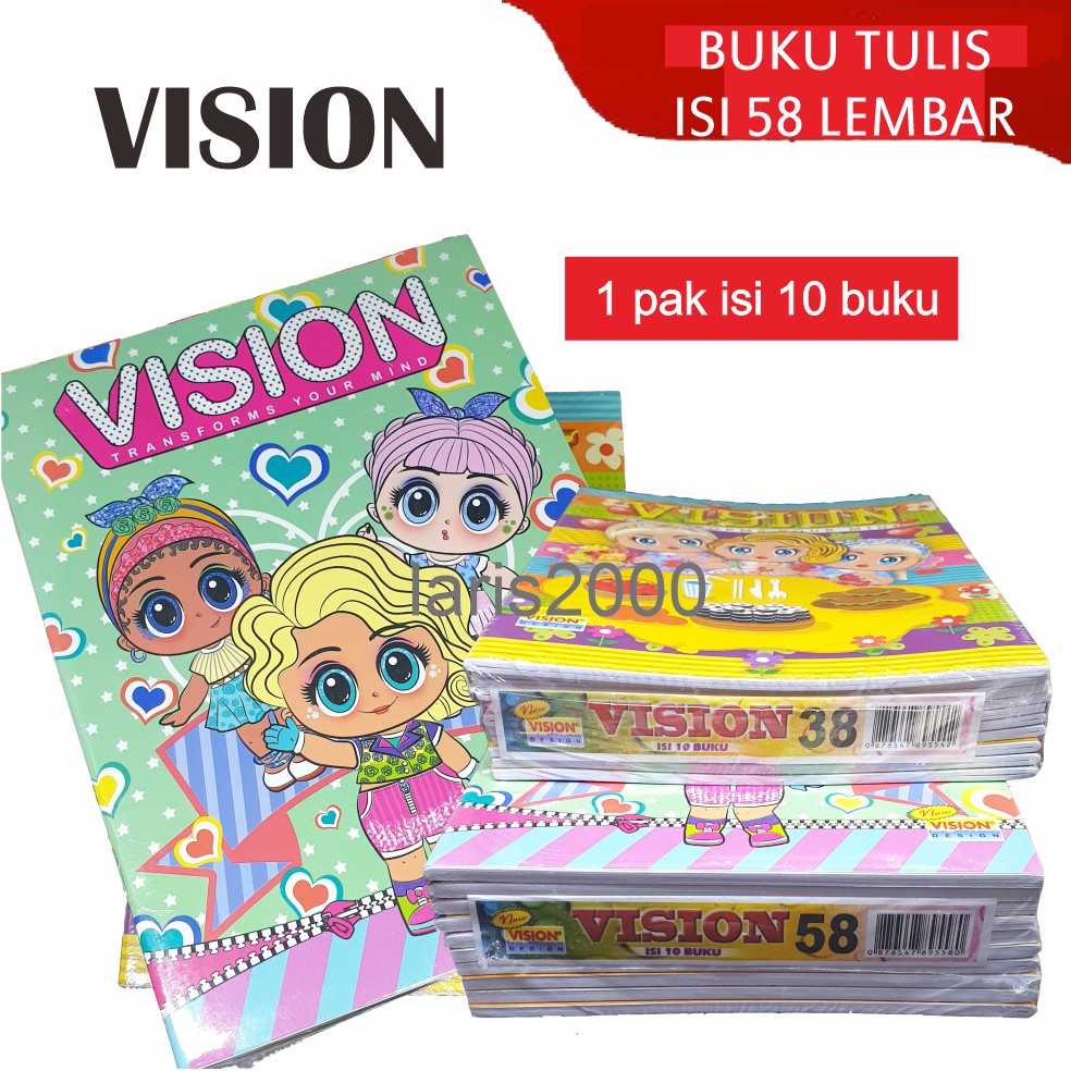 Jual Buku Tulis Vision 58 (per pak) | Shopee Indonesia