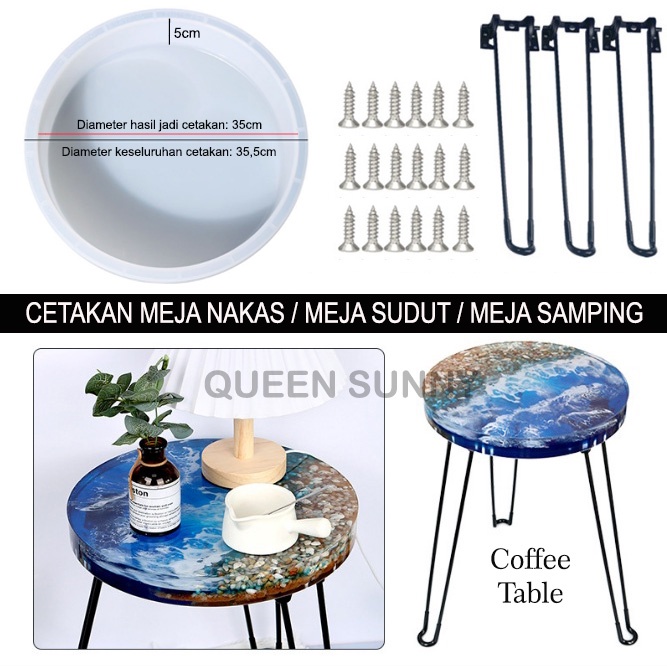 Jual Cetakan Meja Nakas Meja Sudut Round Coffee Table Meja Kecil ...