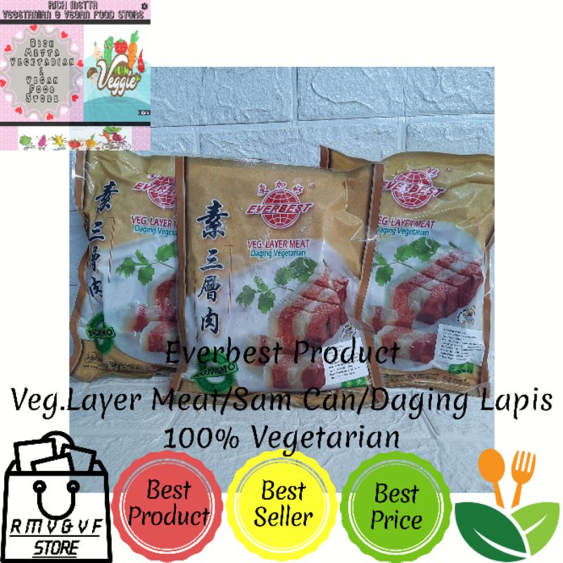 Jual Everbest Layer Meat - Samcan / Sam Can Bak Vegetarian / Babi ...