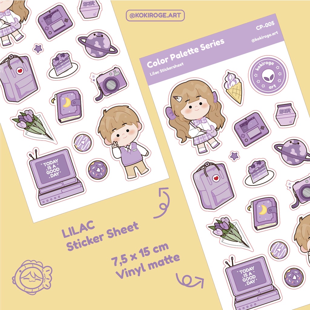 Jual Sticker sheet color palette series | Shopee Indonesia