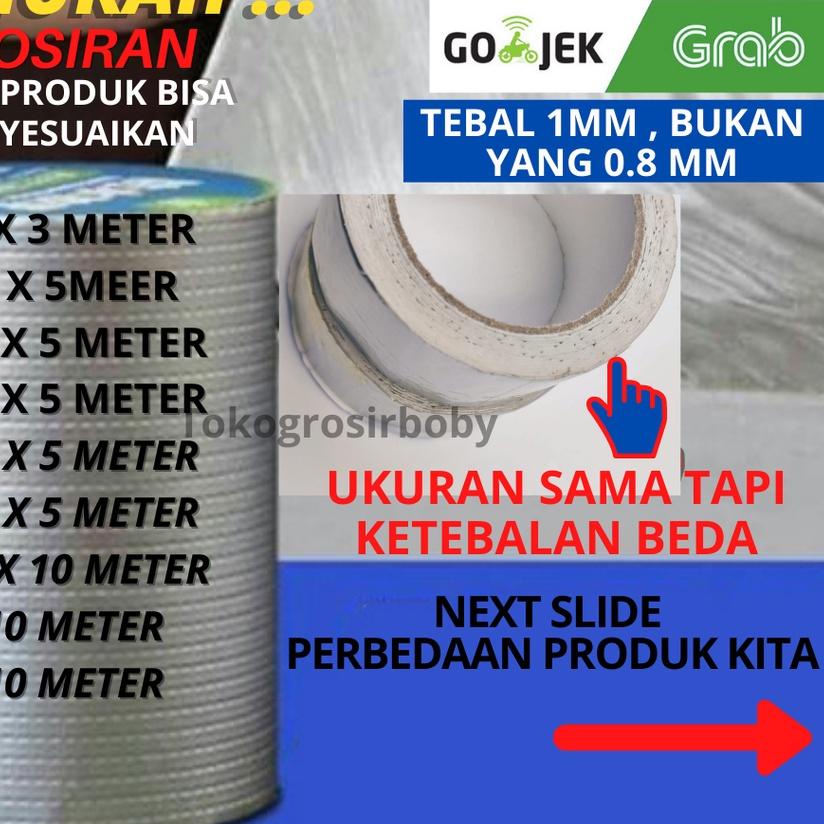 Jual LAKBAN ANTI BOCOR ALUMINIUM ALUMUNIUM FOIL TAPE ANTI BOCOR BUTYL UKURAN BESAR 15 CM/20CM ...
