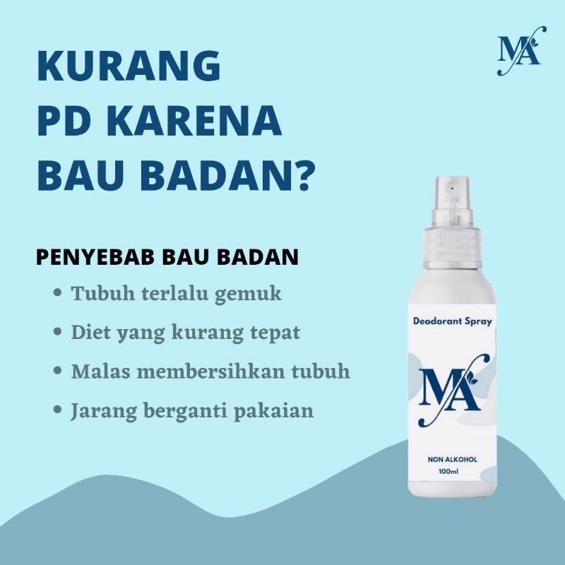 Jual Deodorant spray MA | Shopee Indonesia