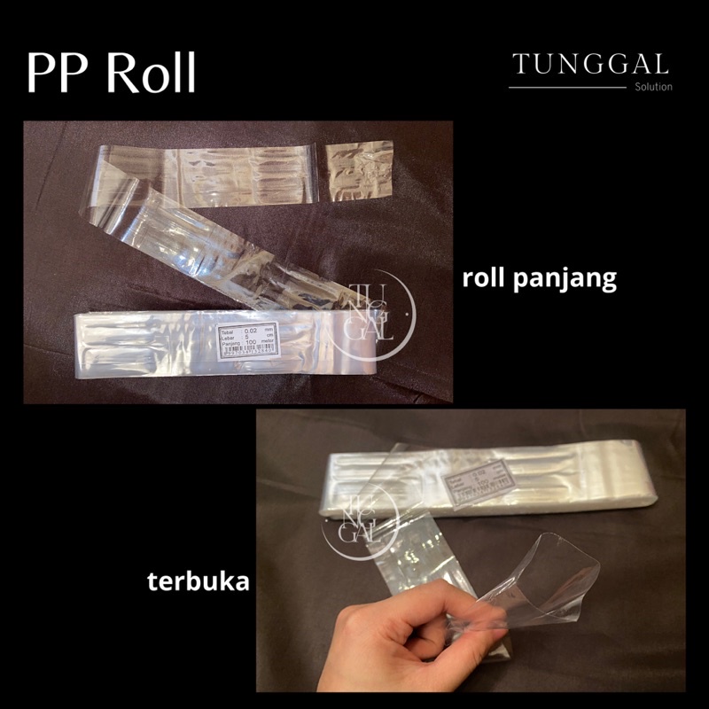 Jual Plastik PP Roll Cap Jet- panjang 100 meter, tebal 0.02 mm, plastik ...